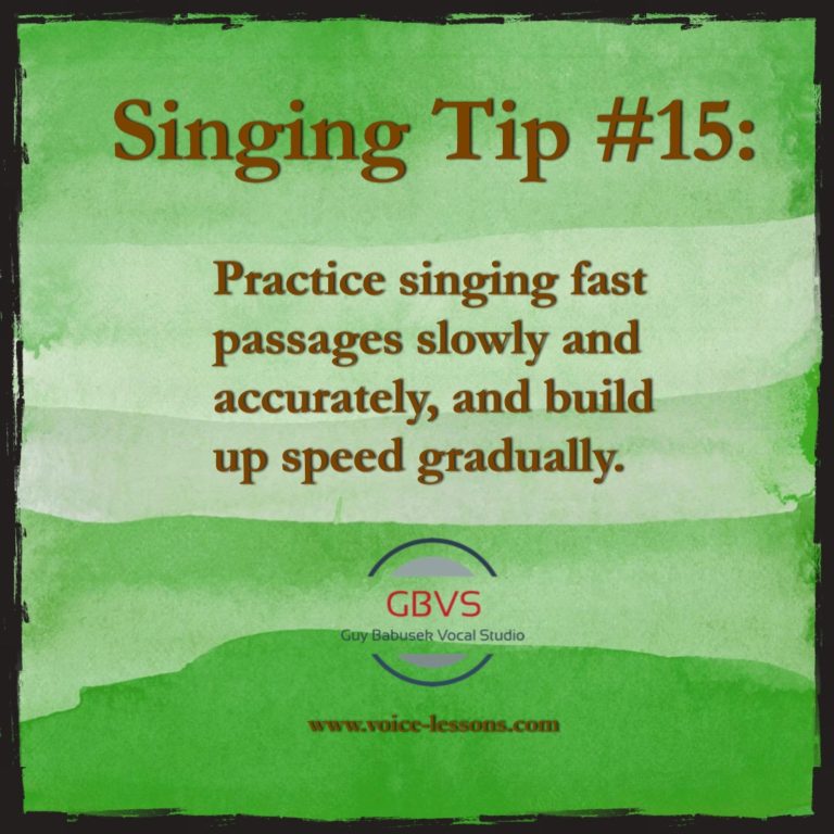 Tip 15 Voice Lessons Tip 15 Voice Lessons
